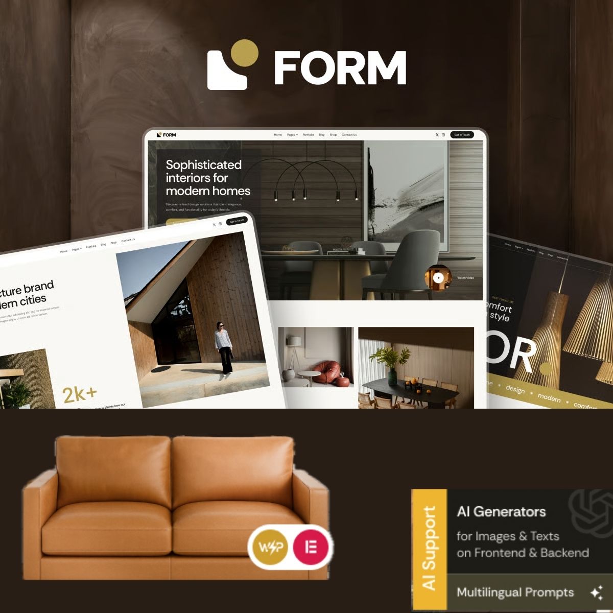 Form - Architecture & Interior Design WordPress Theme $4.49