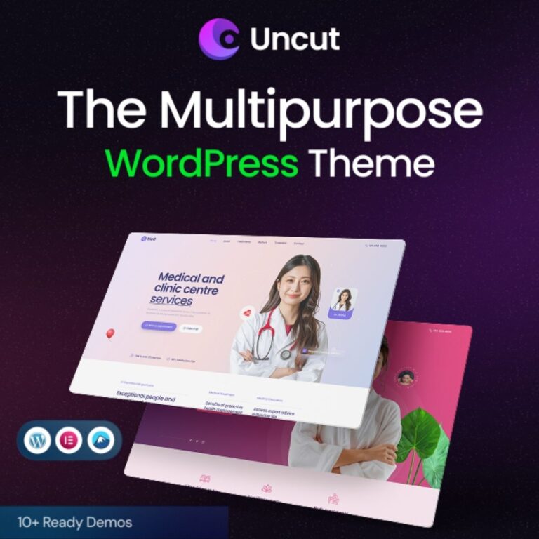 Uncut - The Multipurpose WordPress Theme $4.49
